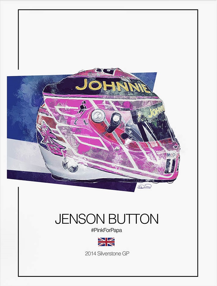 Signed F1 Driver Helmet Prints – 12 Airbrushed A3 Edition