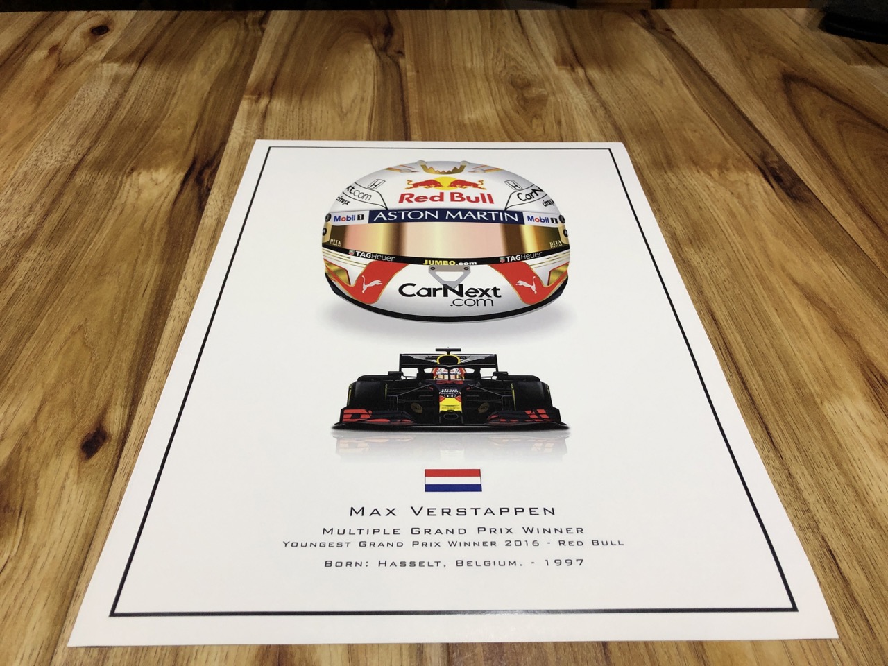 Signed F1 Driver Helmet Prints – 12 Airbrushed A3 Edition