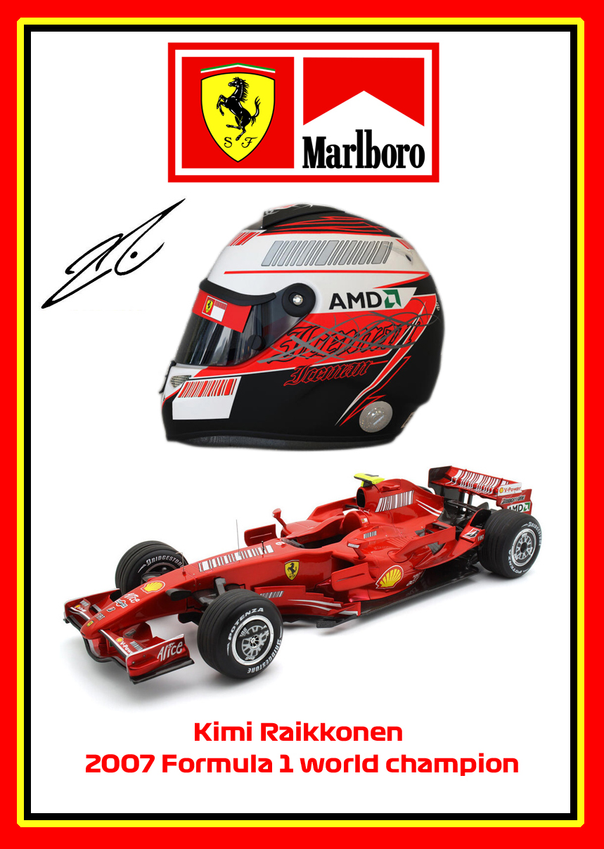 Signed F1 Driver Helmet Prints – 12 Airbrushed A3 Edition