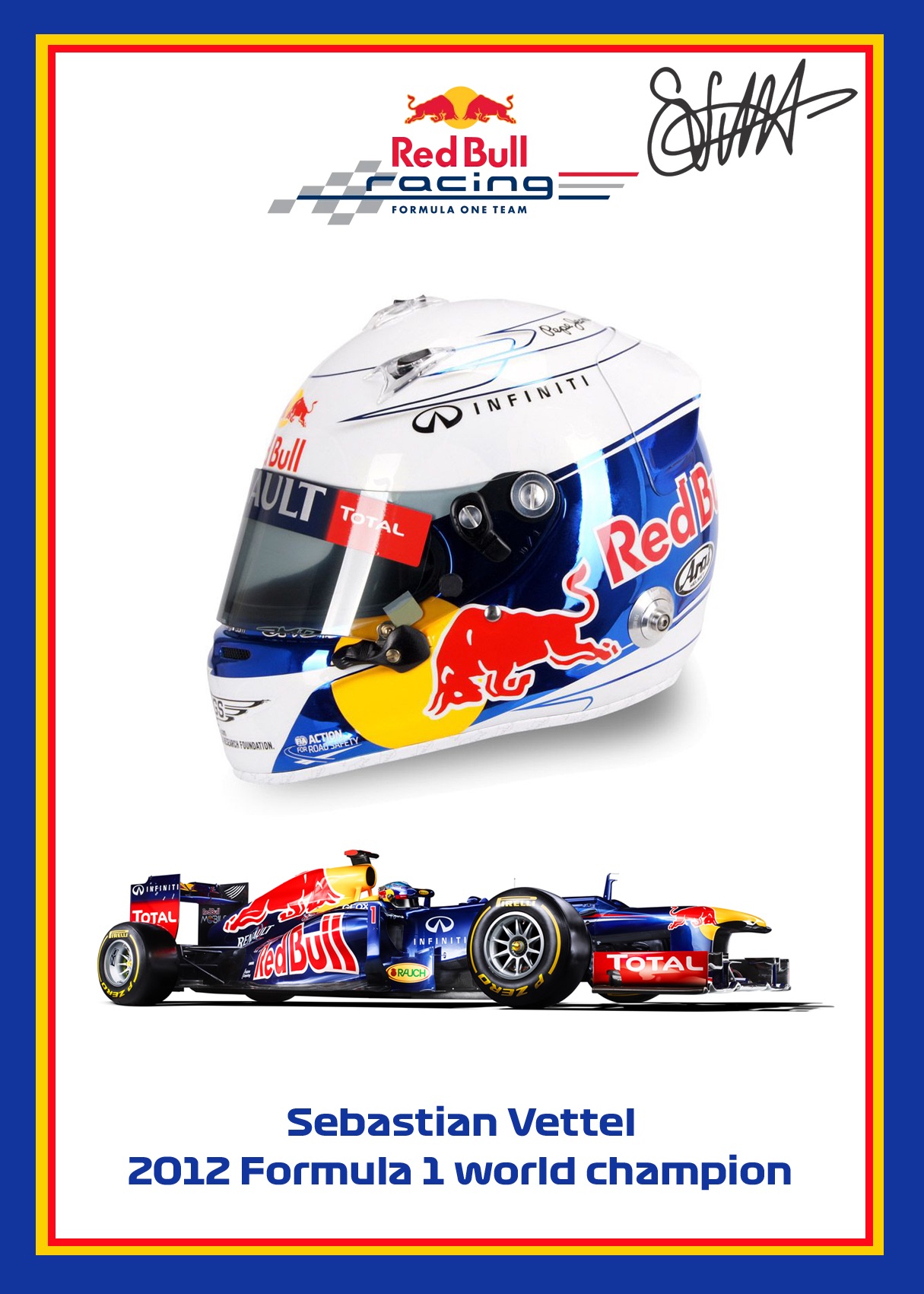 Signed F1 Driver Helmet Prints – 12 Airbrushed A3 Edition